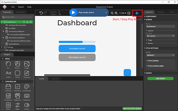 Design a Functional User Interface with Squareline Studio