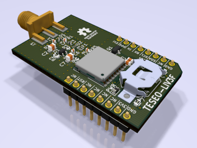 Teseo-LIV3F mikroBUS Add-on Board