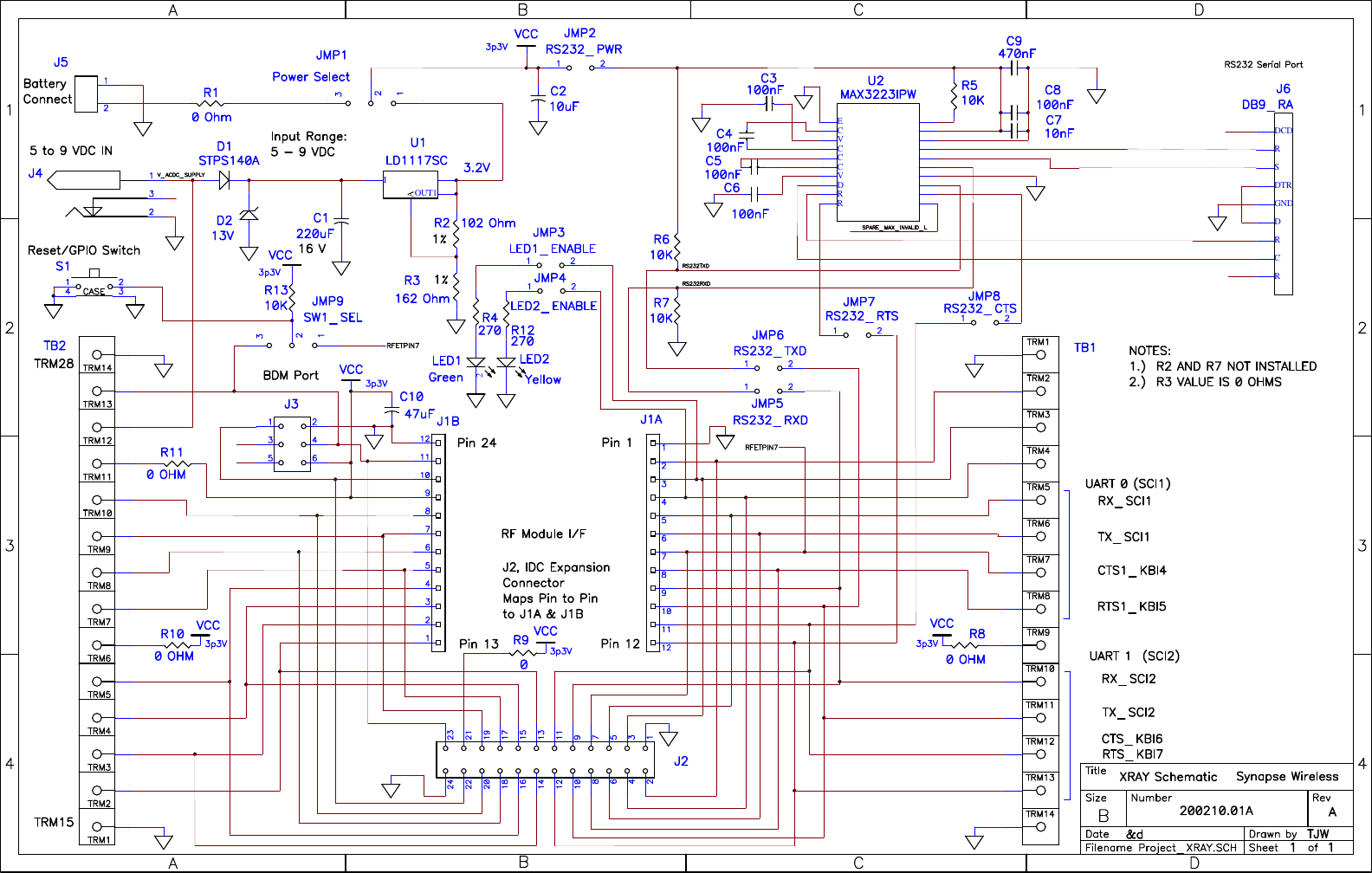 ProtoBoard Schematic by Synapse Wireless Datasheet | DigiKey