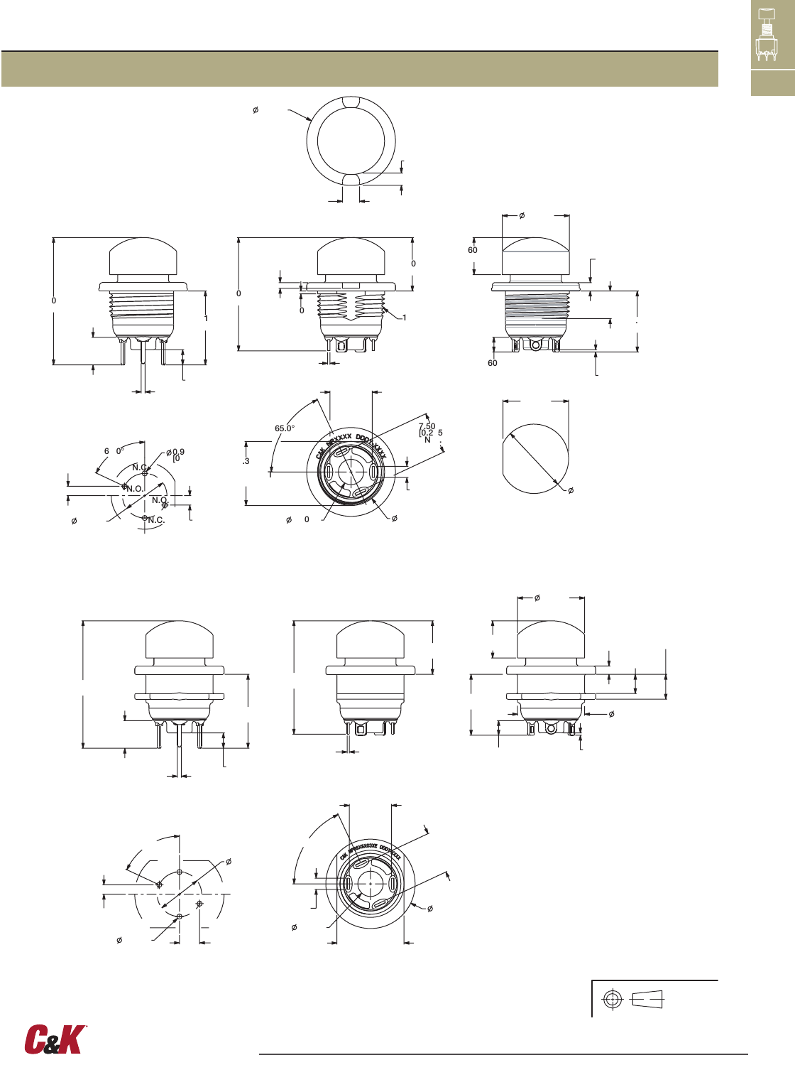 NP Series Pushbutton Datasheet by C&K | Digi-Key Electronics