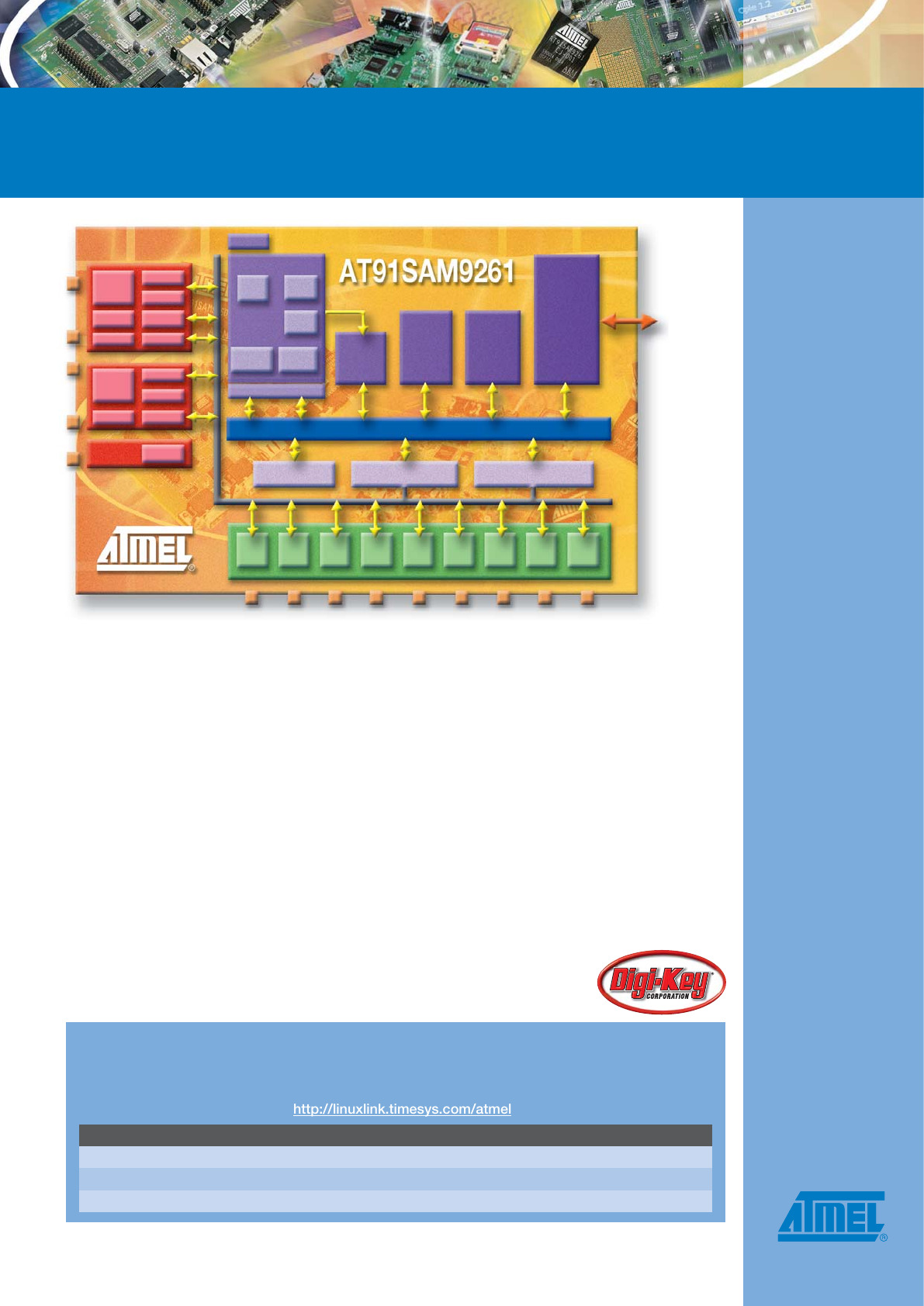 AT91 Smart Arm Microcontrollers, LinuxLink Flyer by Microchip ...