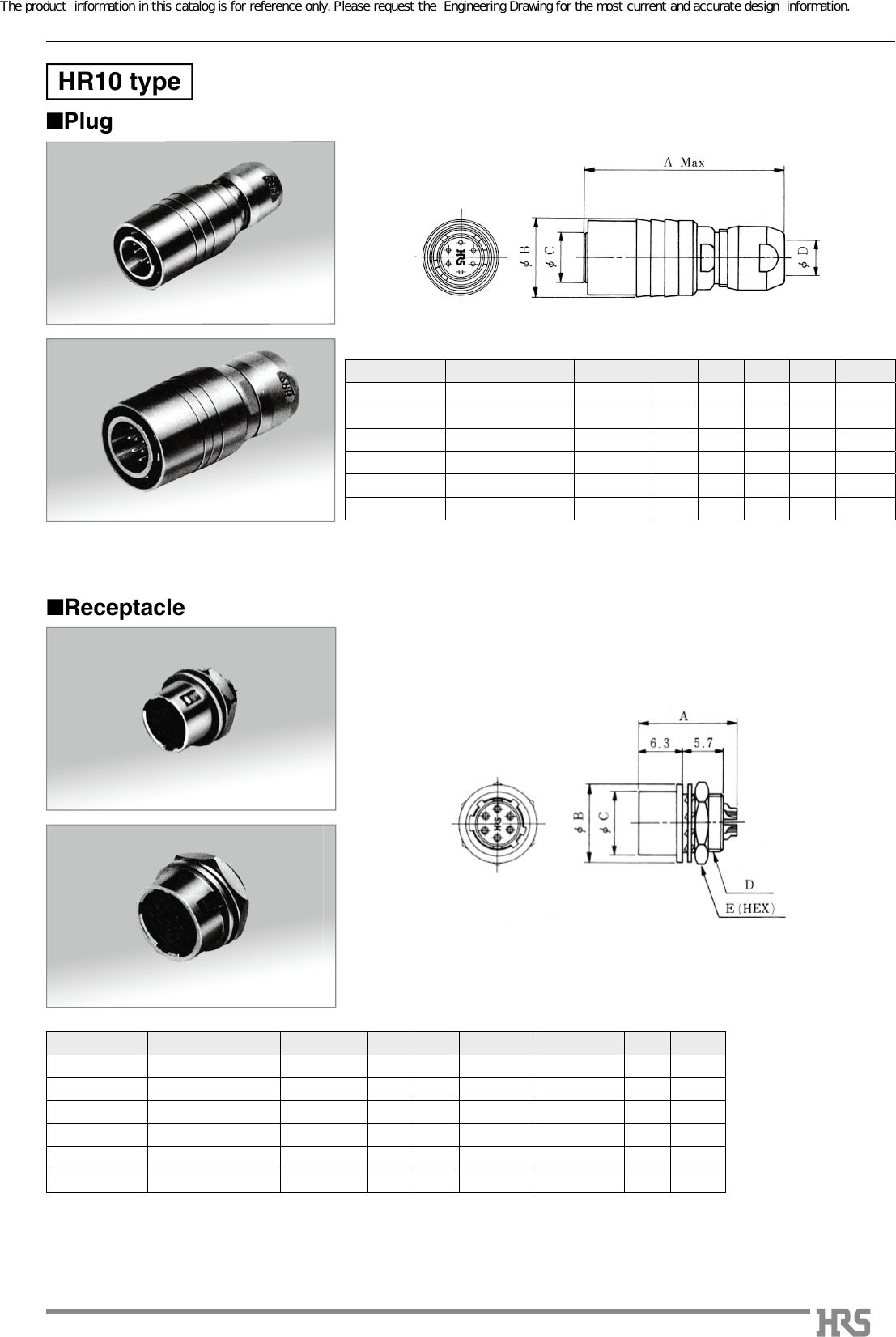HR10 Series Datasheet by Hirose Electric Co Ltd | Digi-Key Electronics