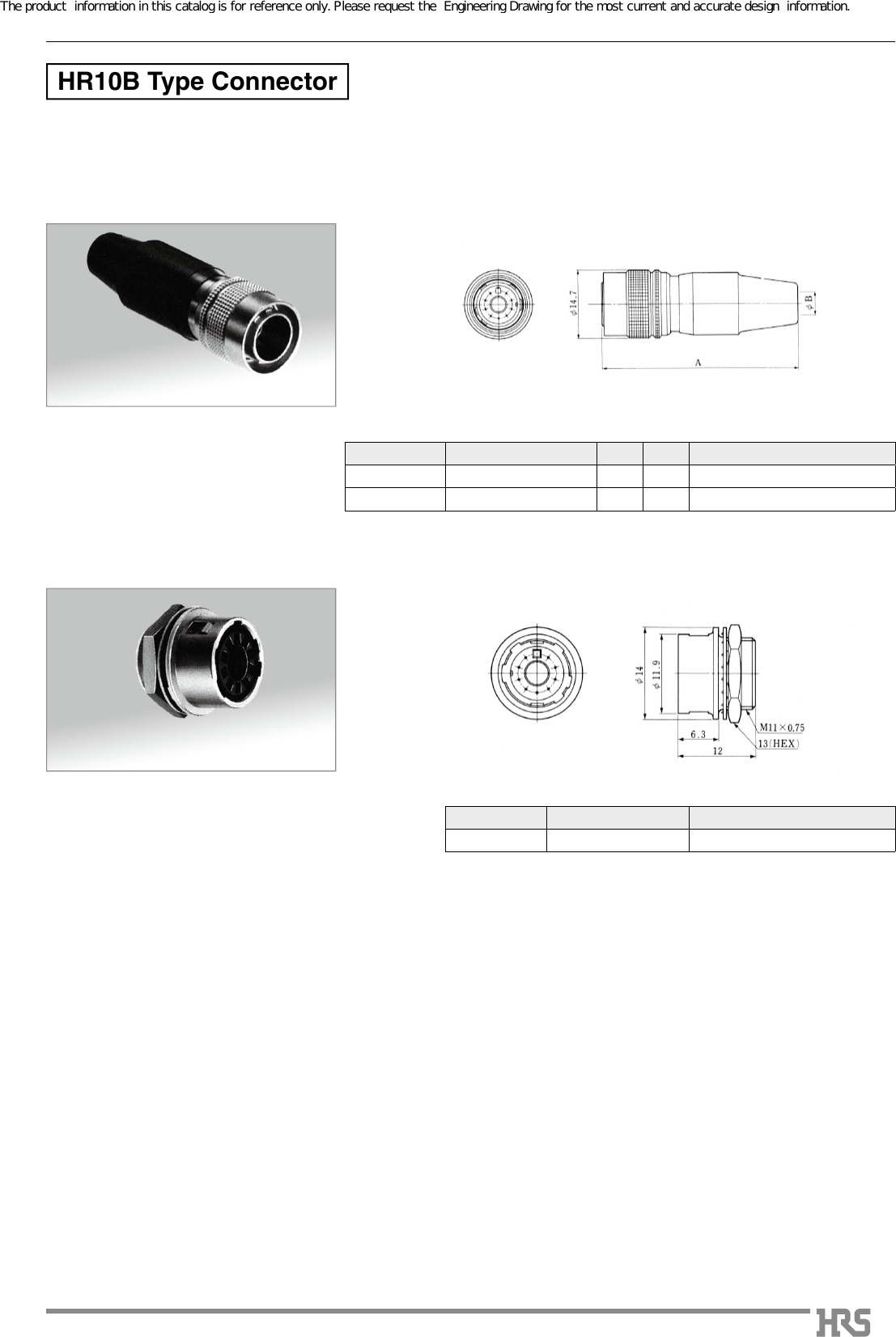 HR10 Series Datasheet by Hirose Electric Co Ltd | Digi-Key Electronics