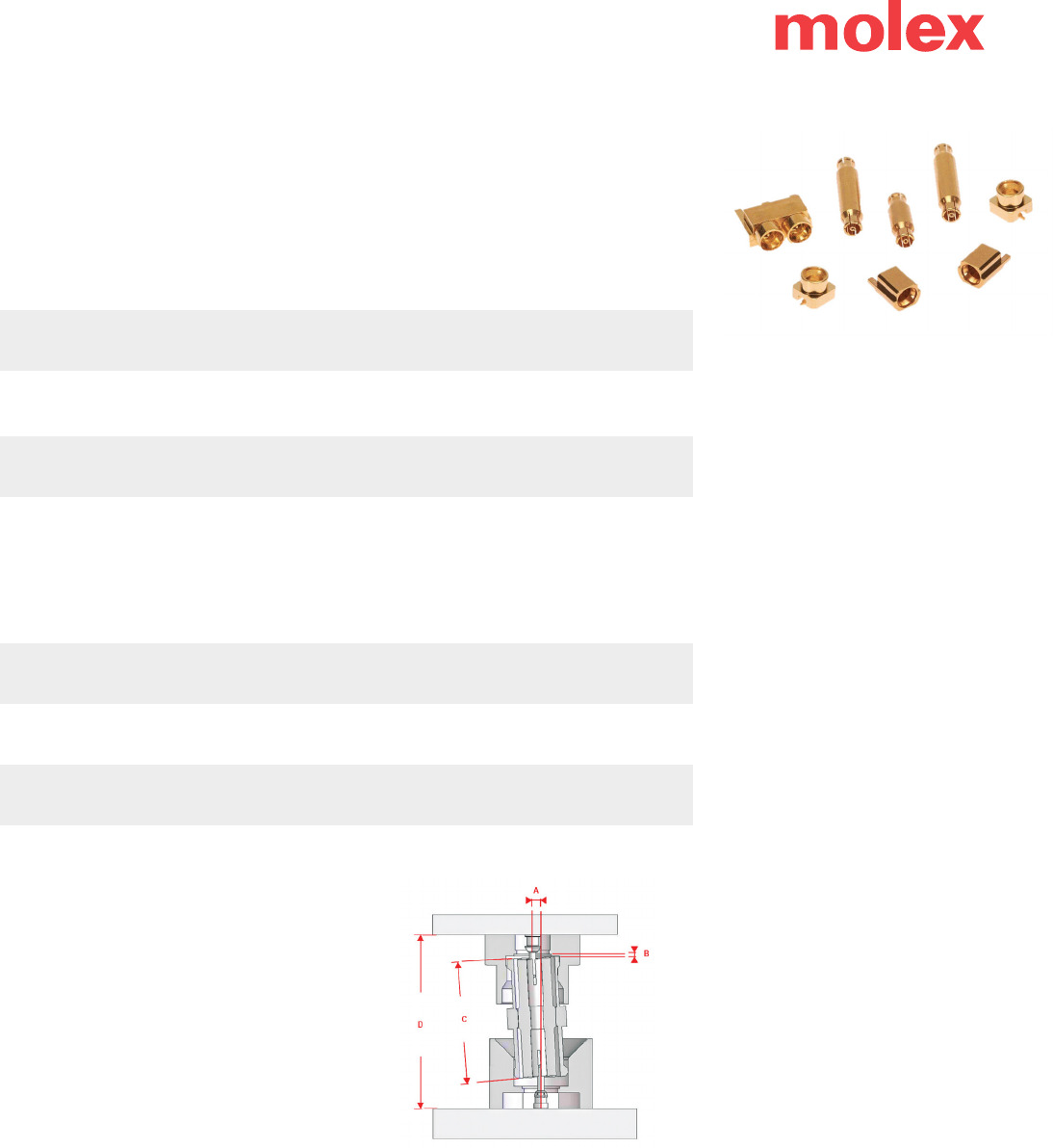 SMPM RF Blind-Mate Connectors by Molex Datasheet | DigiKey