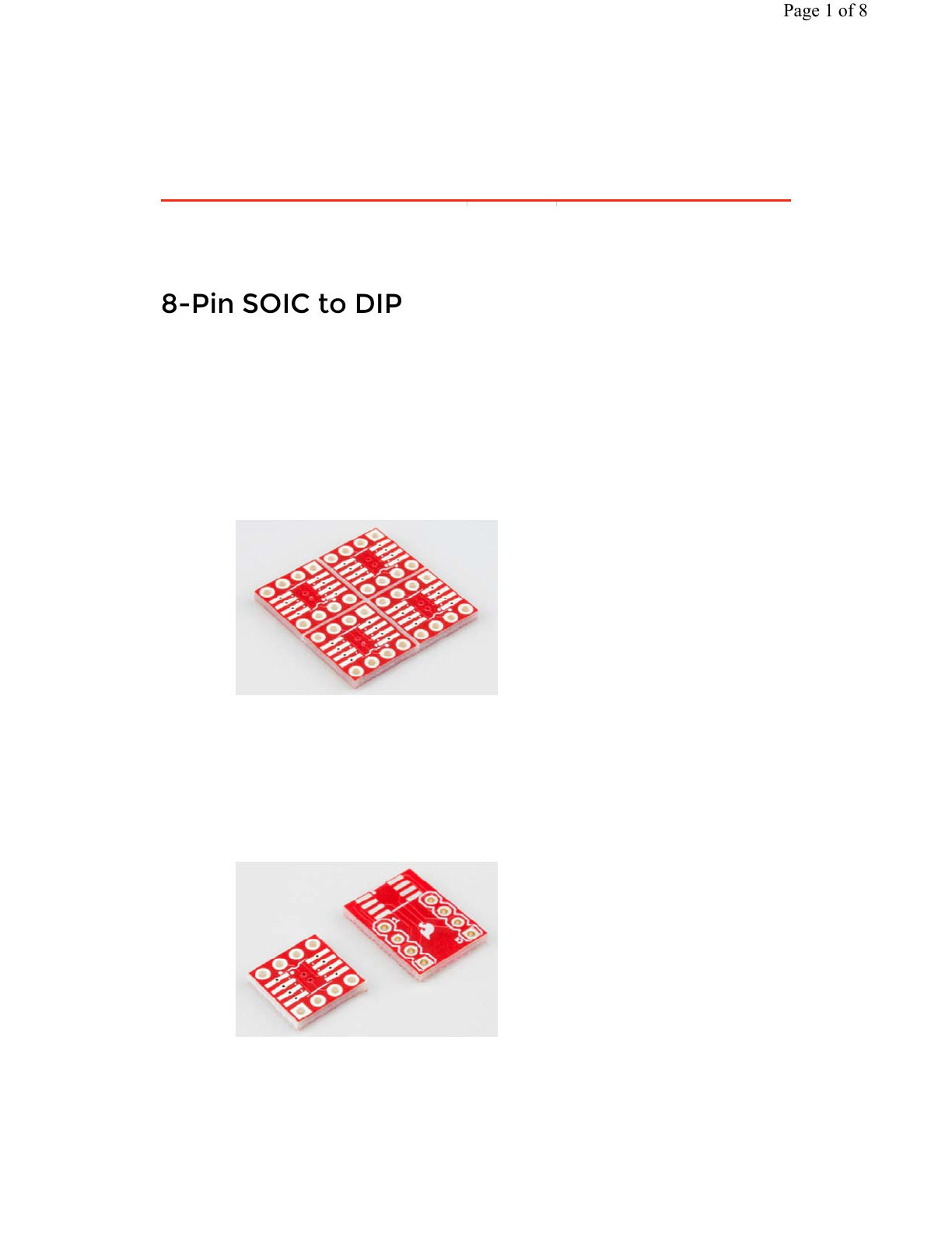 8-Pin SOIC to DIP Adapter Hookup Guide by SparkFun Electronics ...