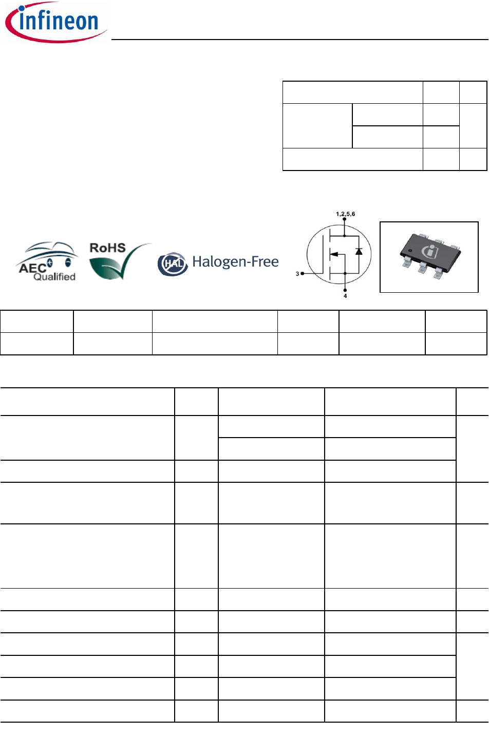 BSL606SN Datasheet by Infineon Technologies | Digi-Key Electronics