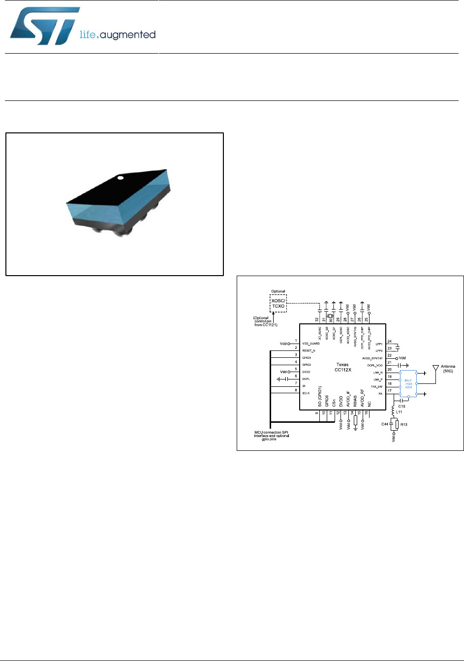 BALF-112X-02D3 Datasheet by STMicroelectronics | Digi-Key Electronics