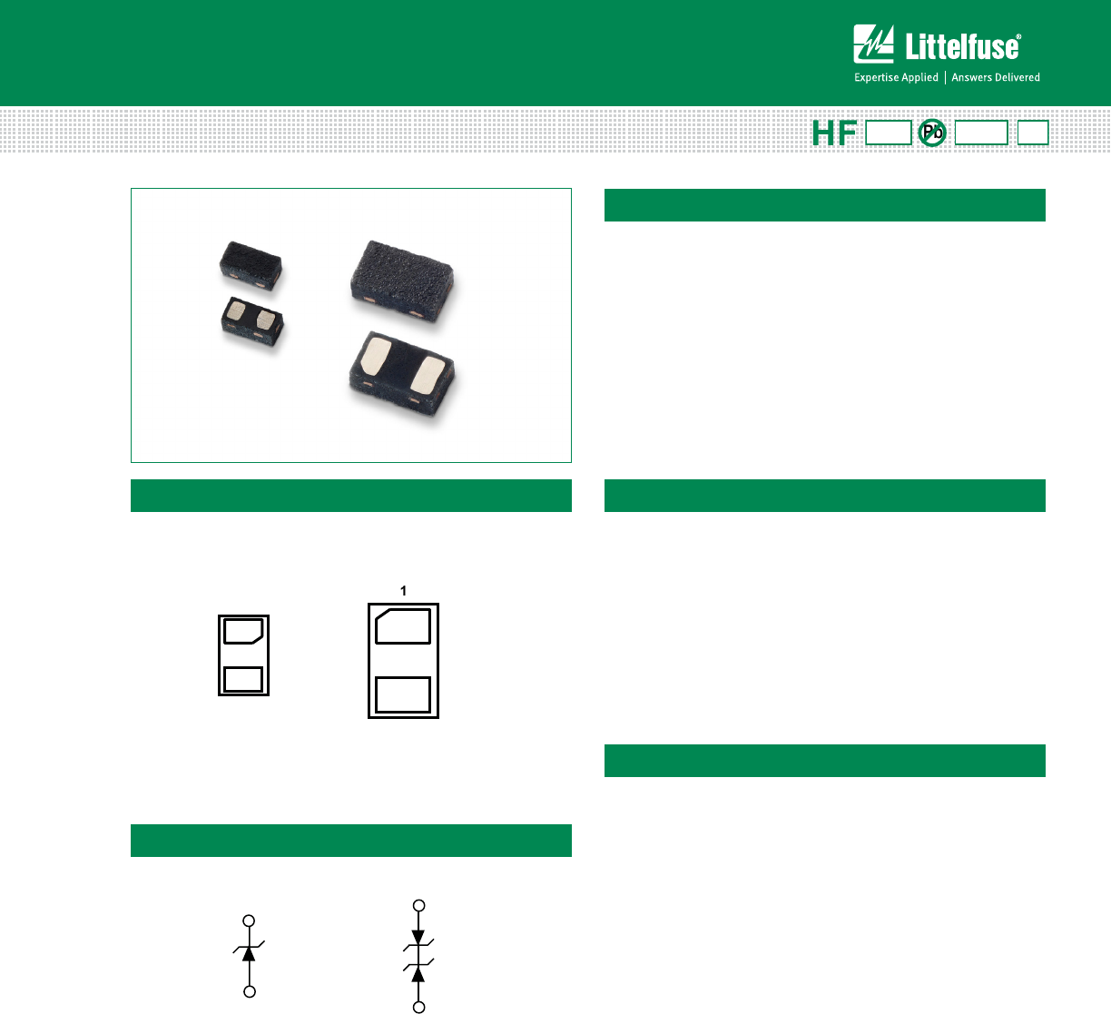 Ultra Low Discrete TVS Series Datasheet by Littelfuse Inc. | Digi-Key Electronics
