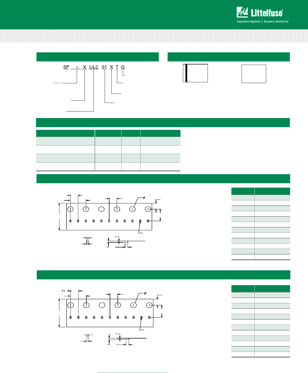 Ultra Low Discrete TVS Series Datasheet by Littelfuse Inc. | Digi-Key Electronics