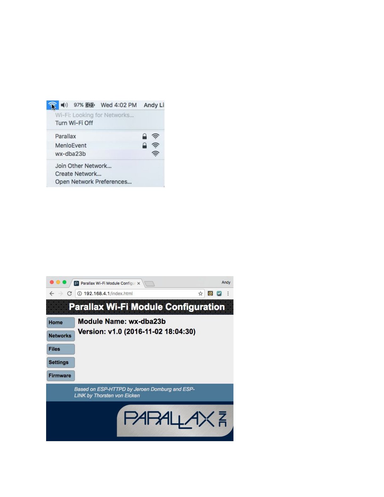 WX ESP8266 Wi-Fi Module Product Guide by Parallax Inc. Datasheet | DigiKey