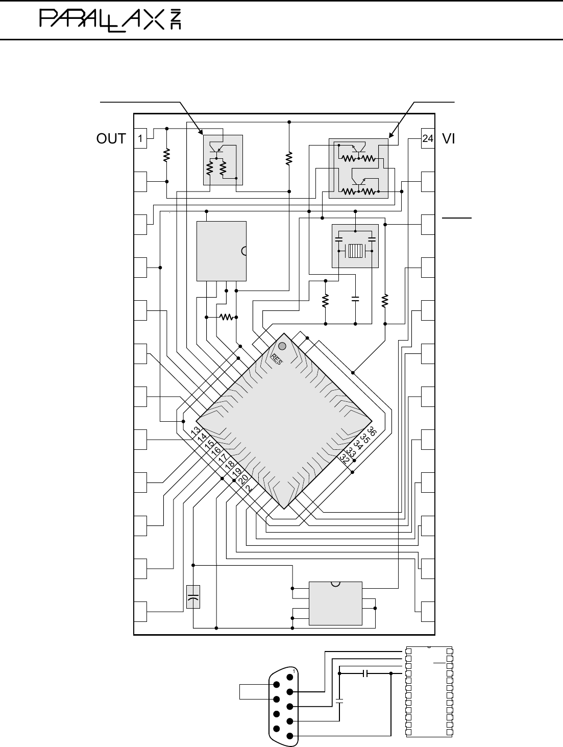 BS2PX-IC Schematic by Parallax Inc. Datasheet | DigiKey