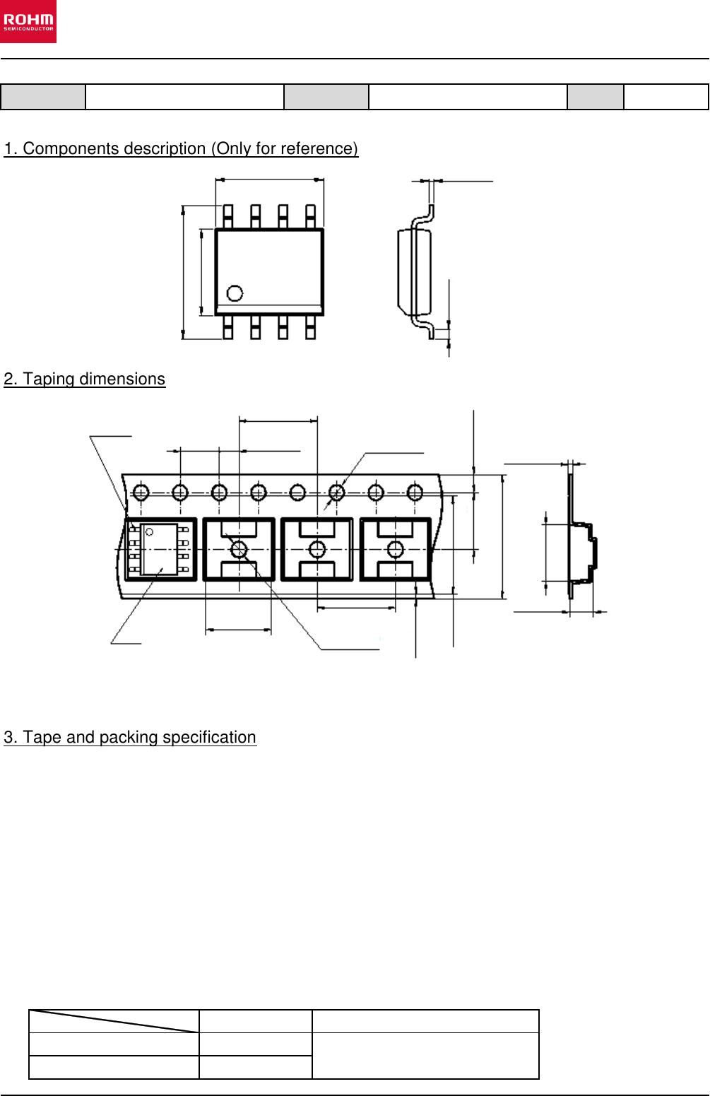 SOP8 TB Taping Spec Datasheet by Rohm Semiconductor | Digi-Key Electronics