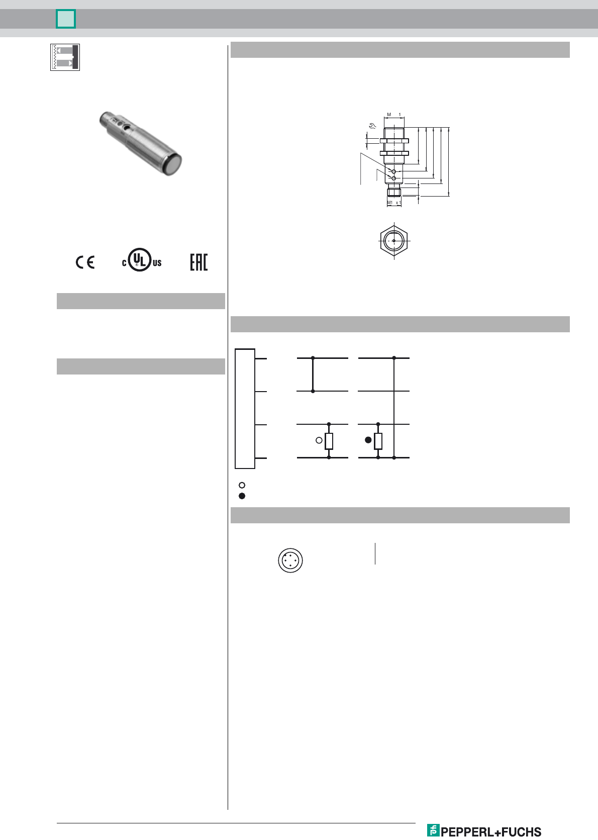 OBS4000-18GM60-E5-V1 by Pepperl+Fuchs, Inc. Datasheet | DigiKey