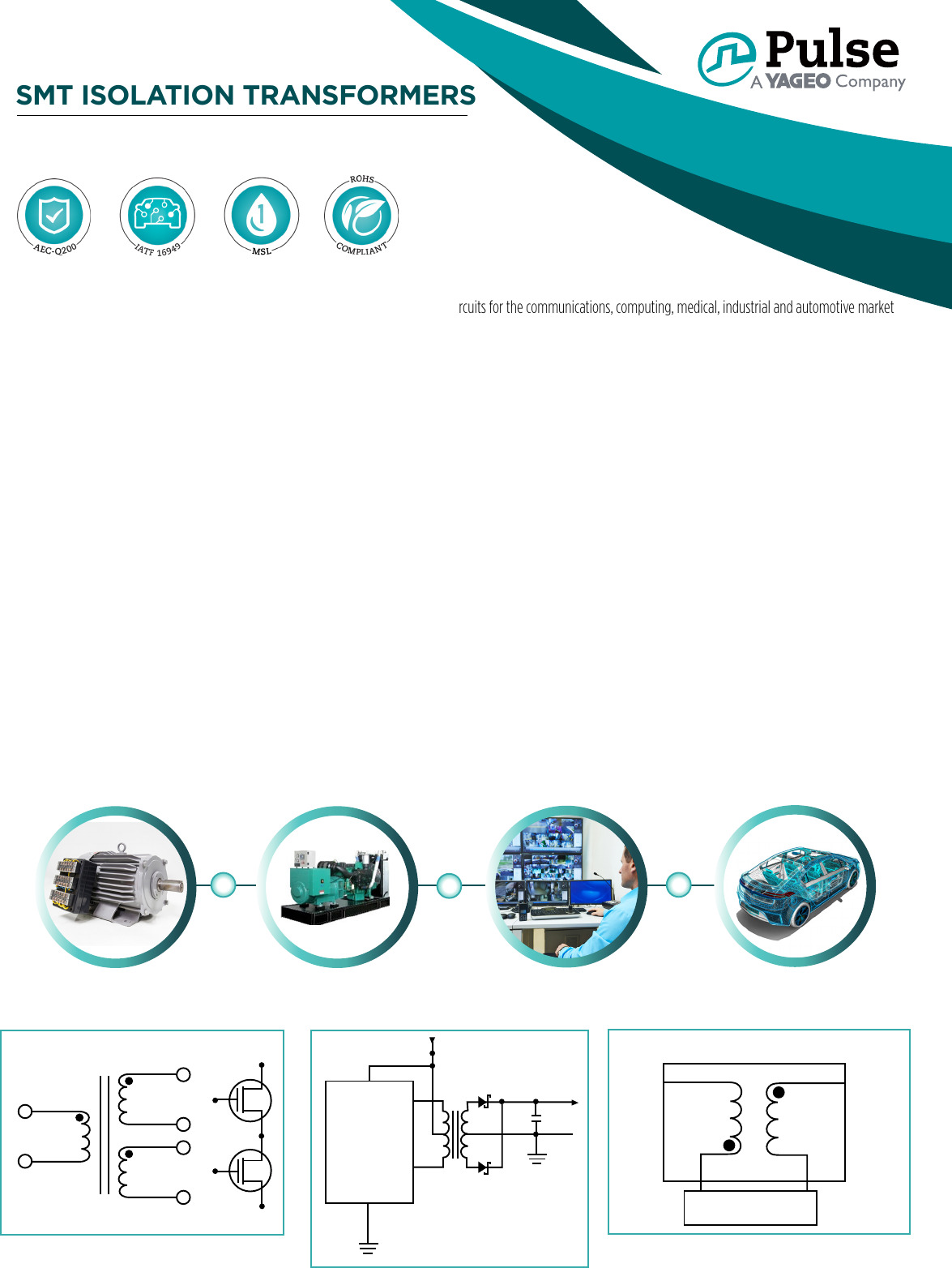 SMT Isolation Transformers Selection Guide Datasheet | DigiKey