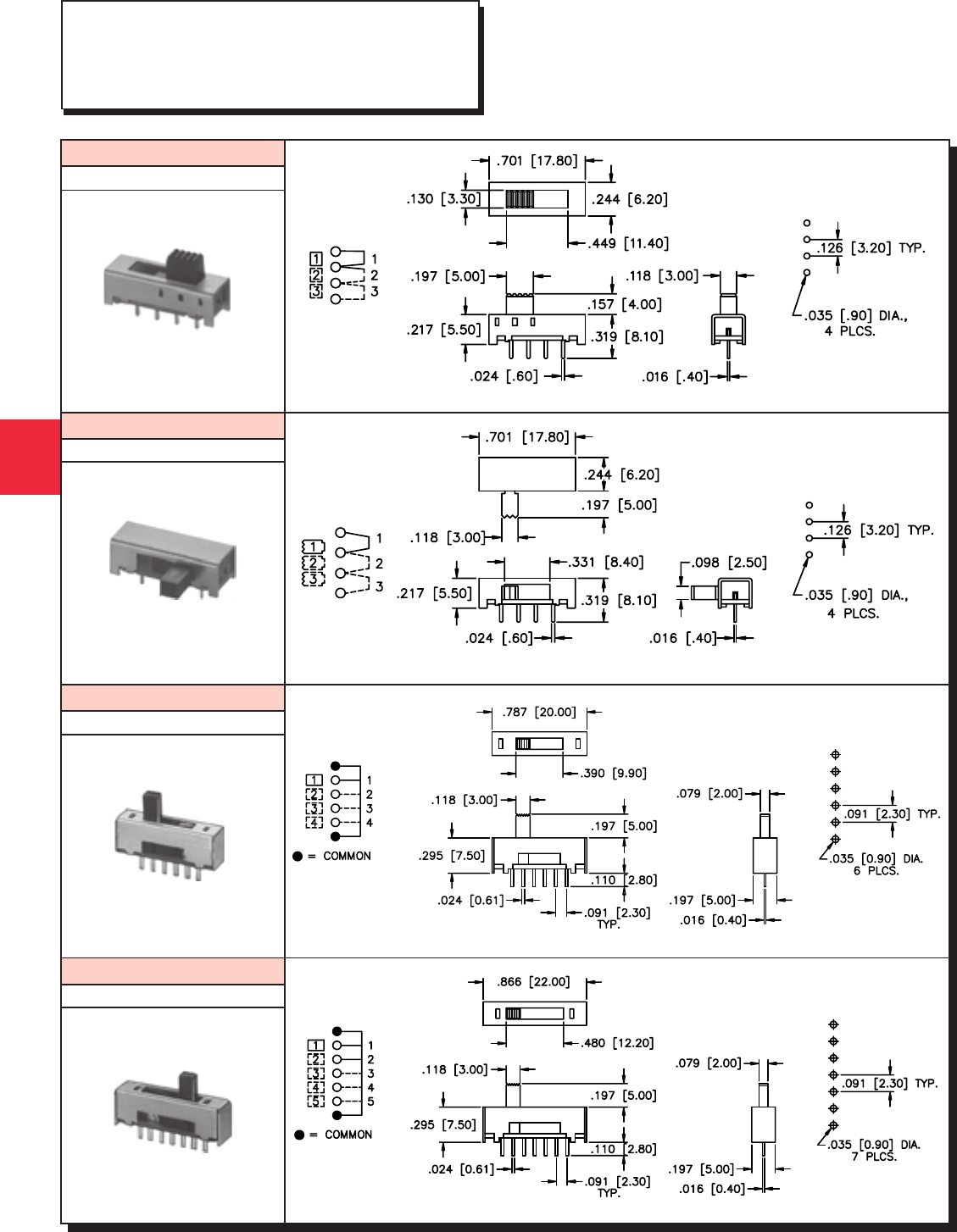 Spdt Switch Datasheet