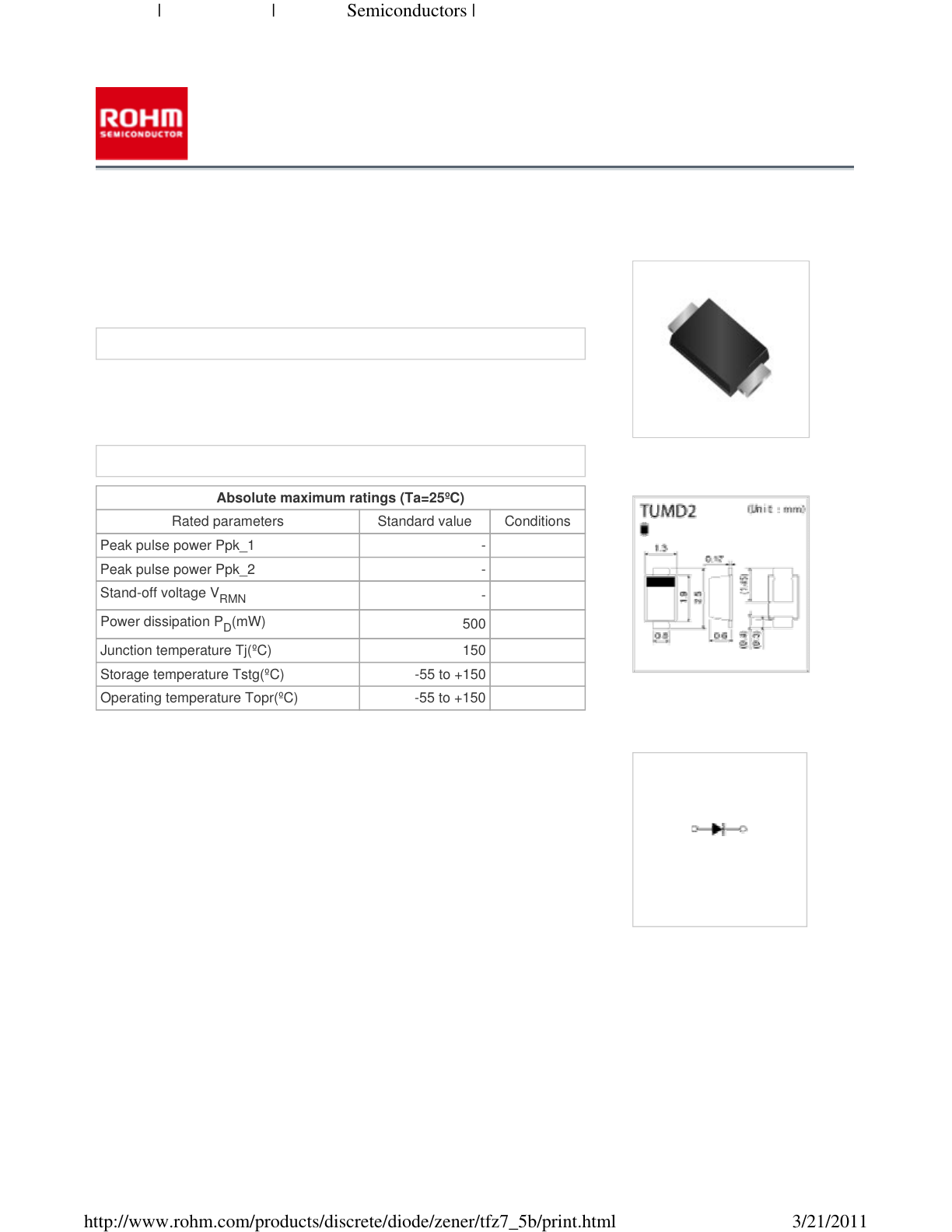 Diode Zener Datasheet