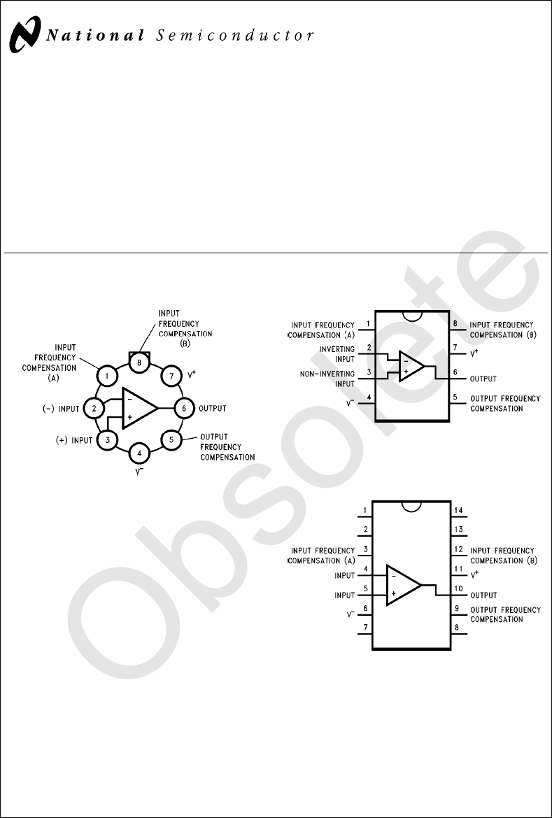 LM709 Datasheet by Texas Instruments | Digi-Key Electronics